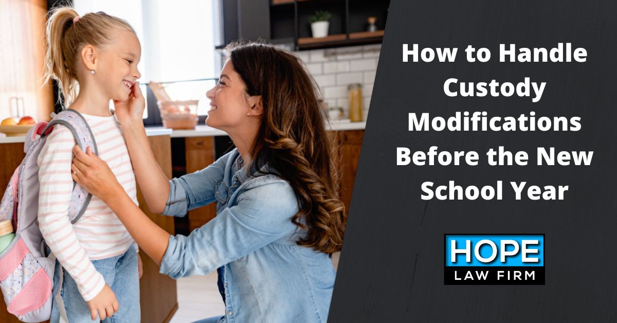 How to Handle Custody Modifications Before the New School Year